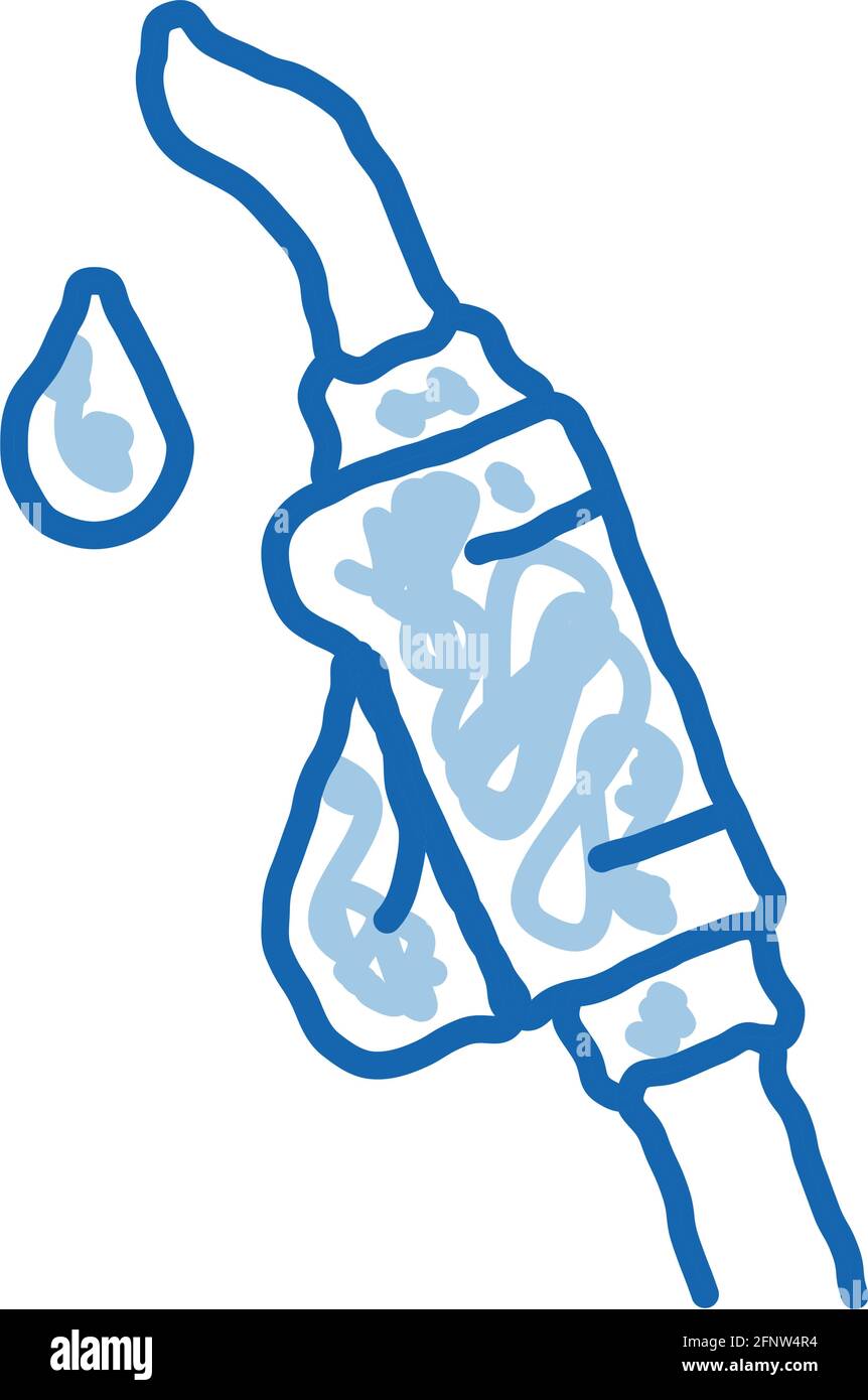 gas pipeline doodle icon hand drawn illustration Stock Vector Image ...