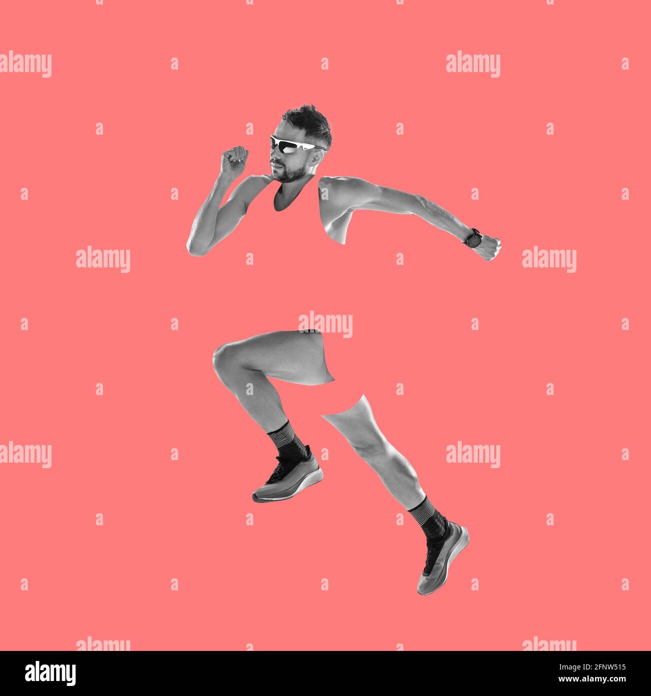 Modern design, contemporary art collage. Inspiration, idea, trendy ...