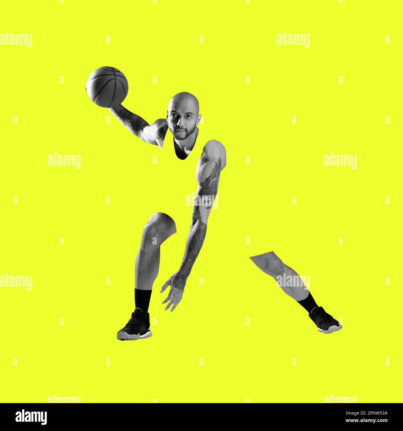 Modern design, contemporary art collage. Inspiration, idea, trendy ...