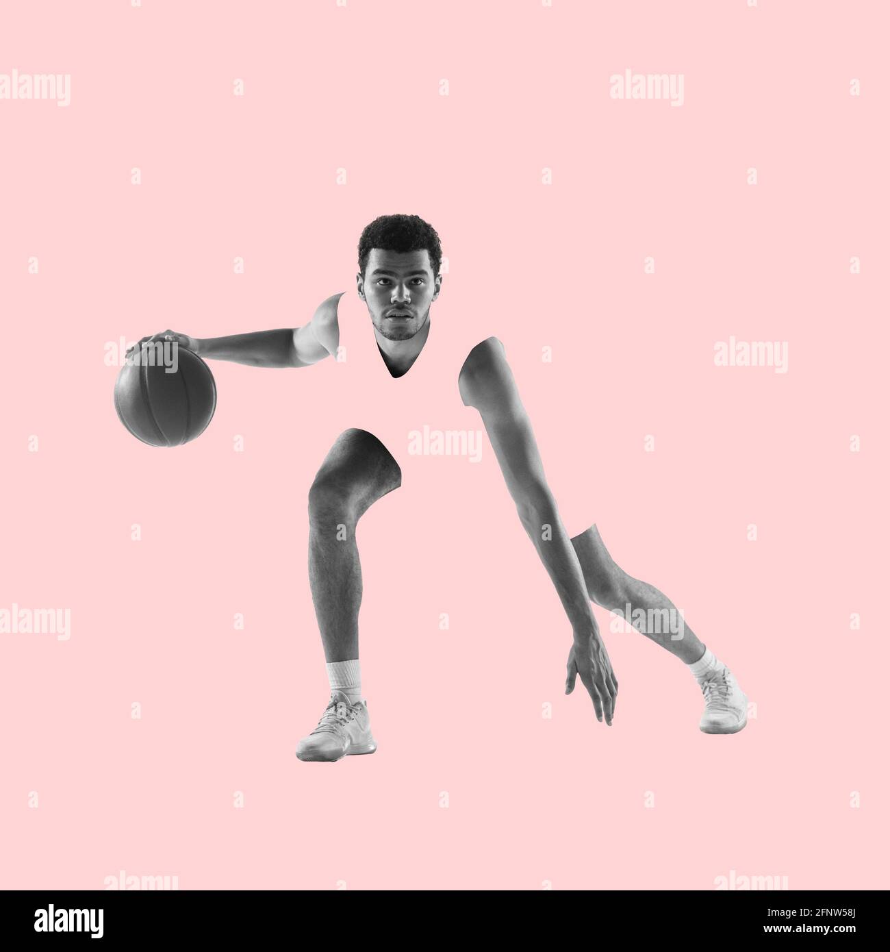 Modern design, contemporary art collage. Inspiration, idea, trendy ...