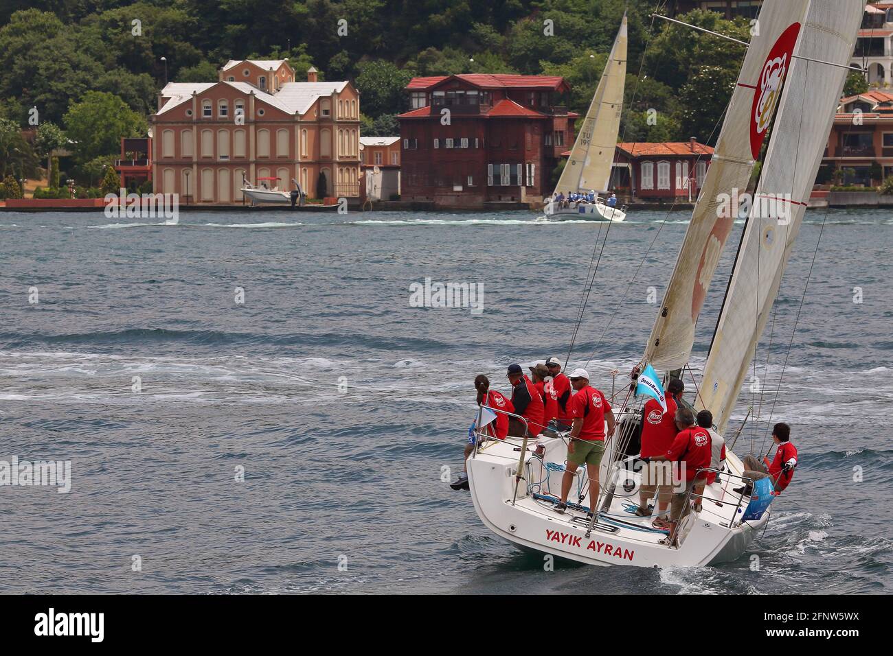 racing yachts, during Bosphorus Regatta Stock Photo - Alamy