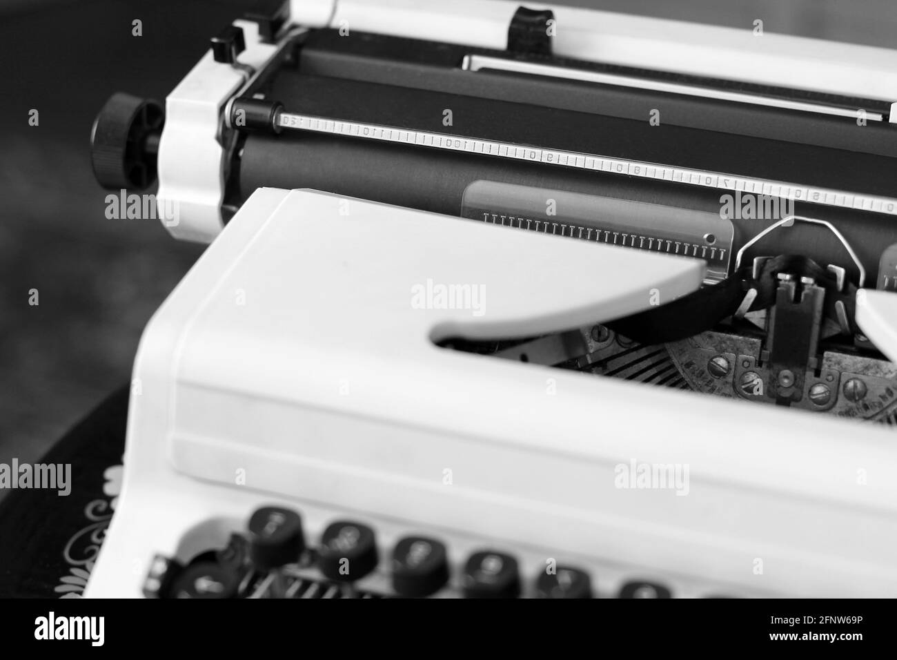 Old typewriter. Typewriter close up Stock Photo - Alamy