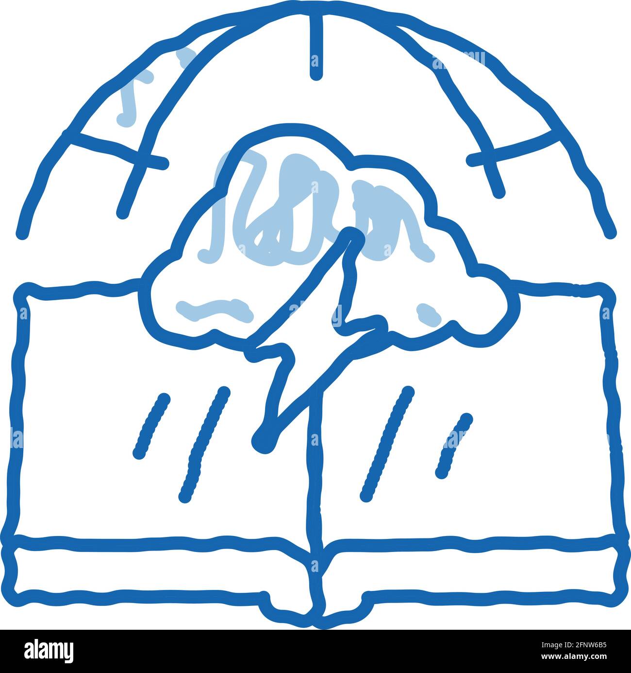 meteorology science doodle icon hand drawn illustration Stock Vector ...