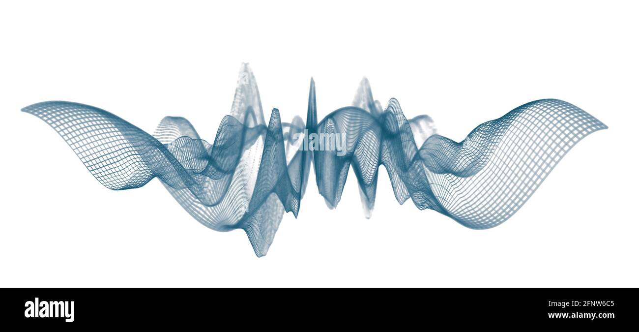 Blue Sound Wave Background