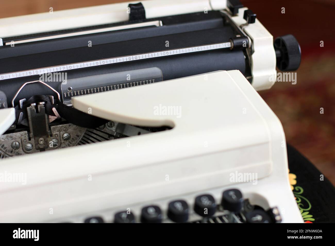 Old typewriter. Typewriter close up Stock Photo - Alamy