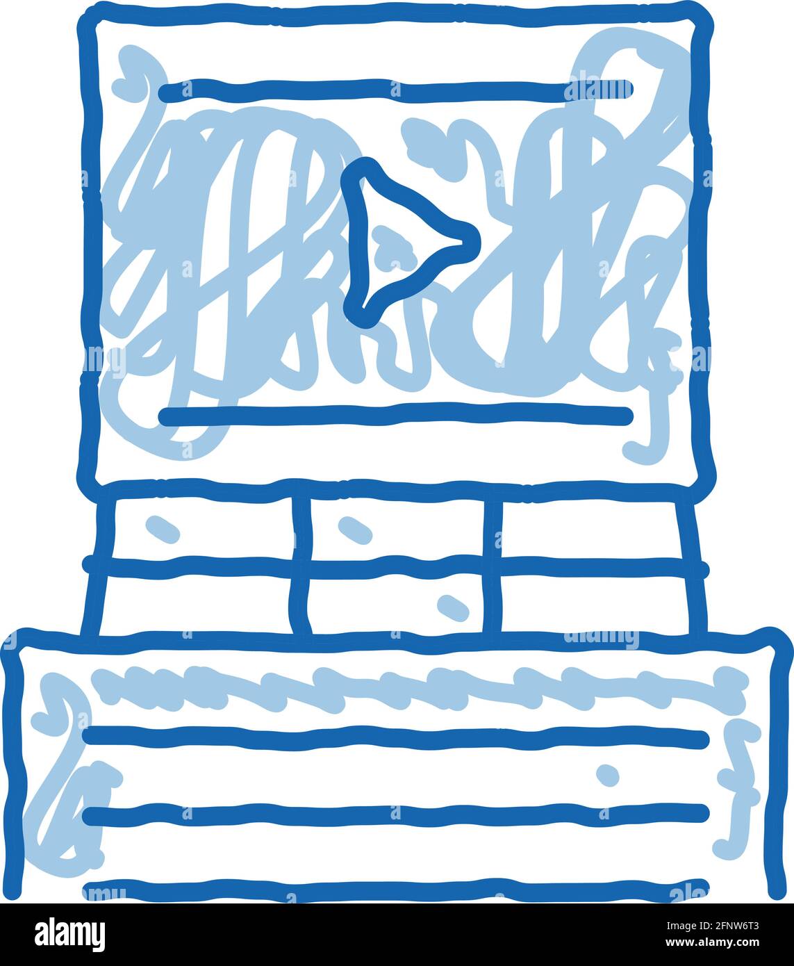 advertisement announcement doodle icon hand drawn illustration Stock ...