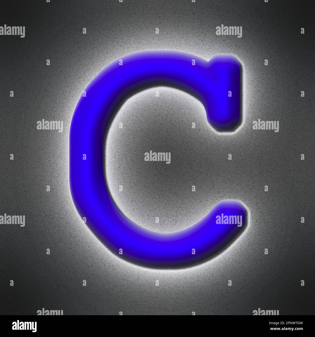 square graphic with the uppercase character C as a capital letter ...