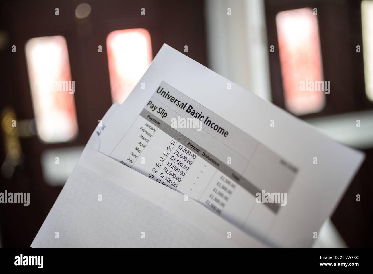 Payslip envelope hi-res stock photography and images - Alamy