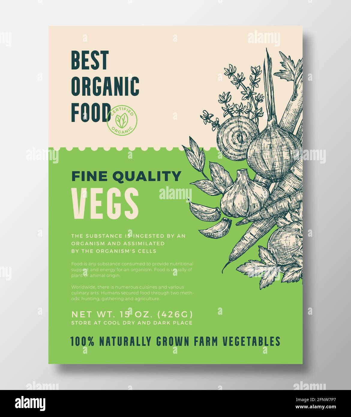 Modern Food Label Design