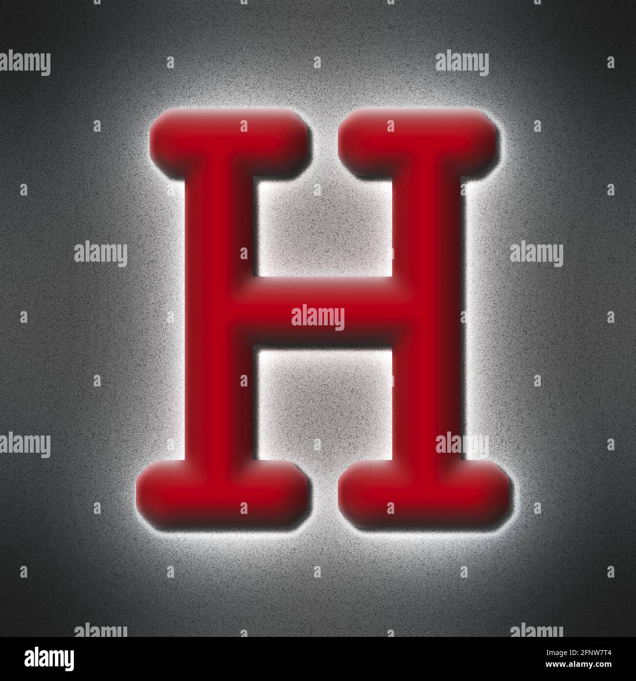 square graphic with the uppercase character H as a capital letter ...