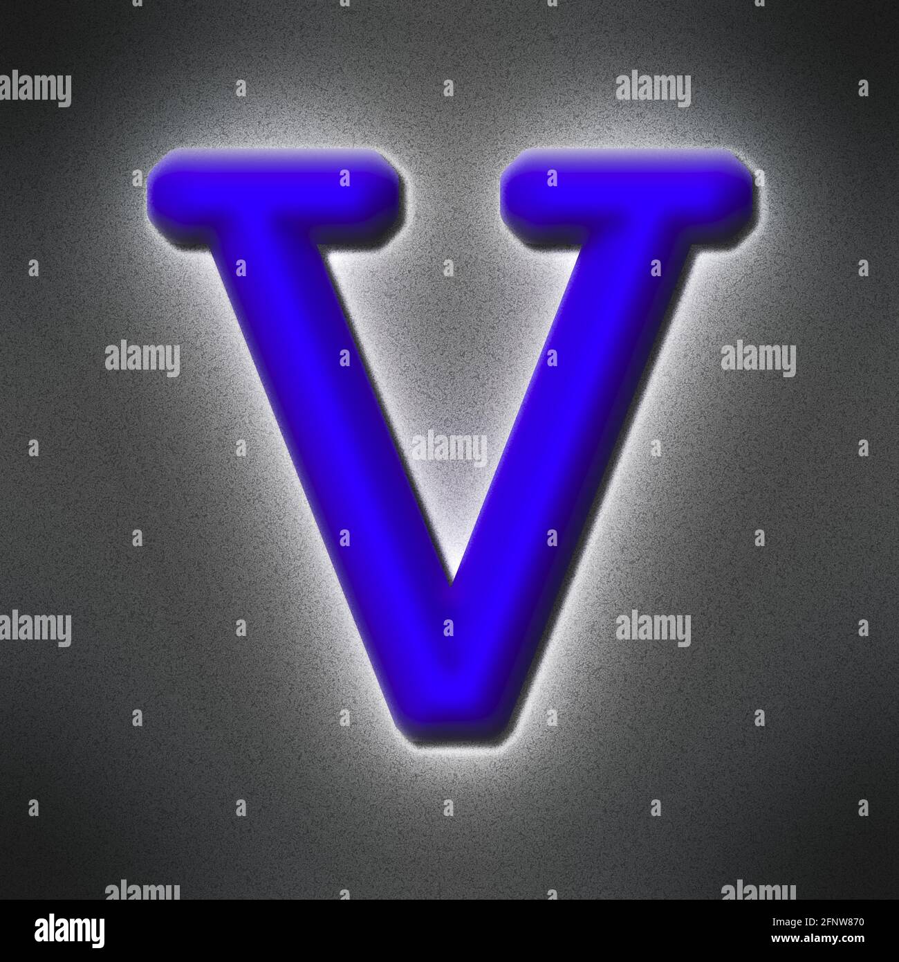 square graphic with the uppercase character V as a capital letter ...