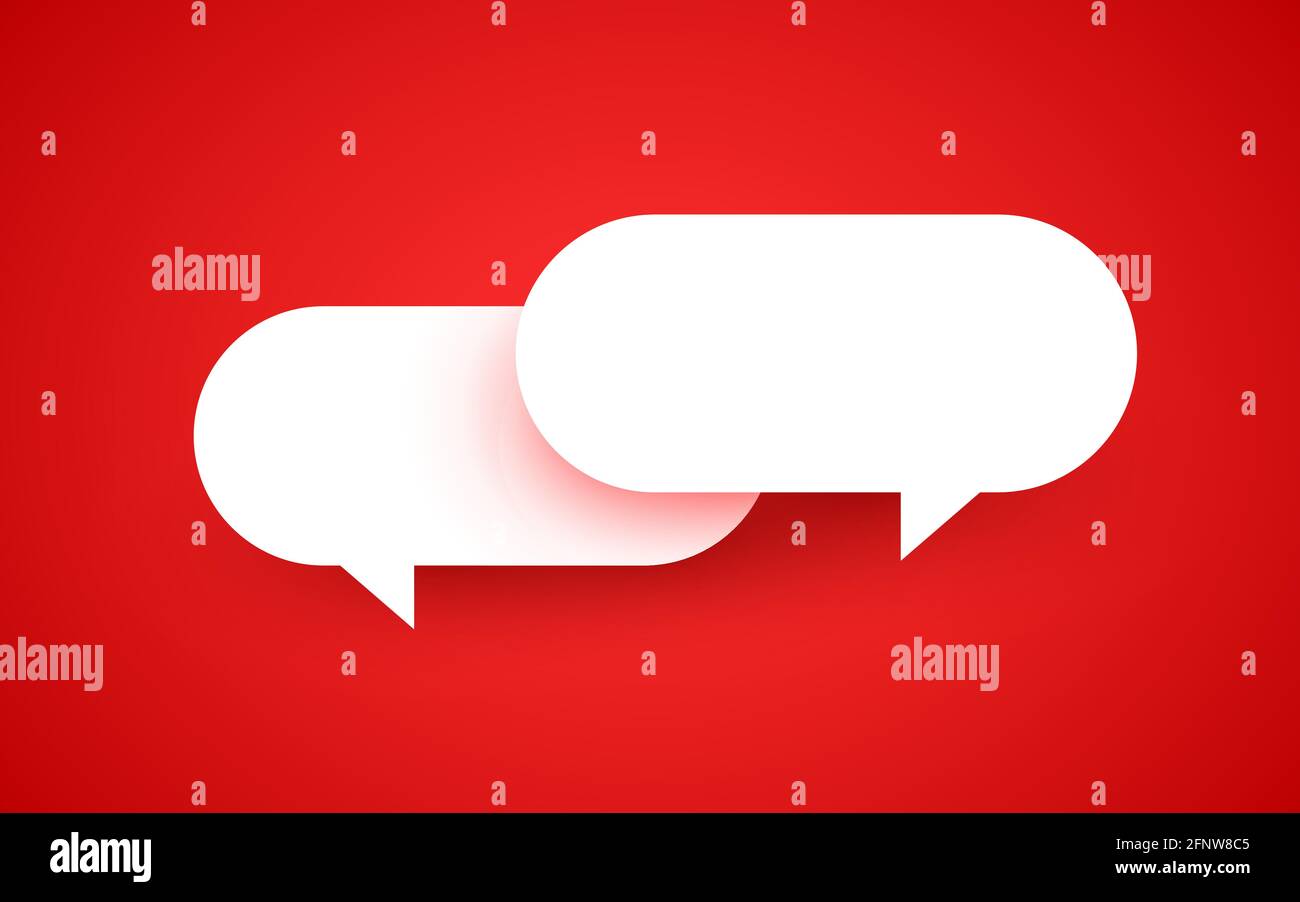 Chat bubble sign. Communication concept. Paper style. Vector ...