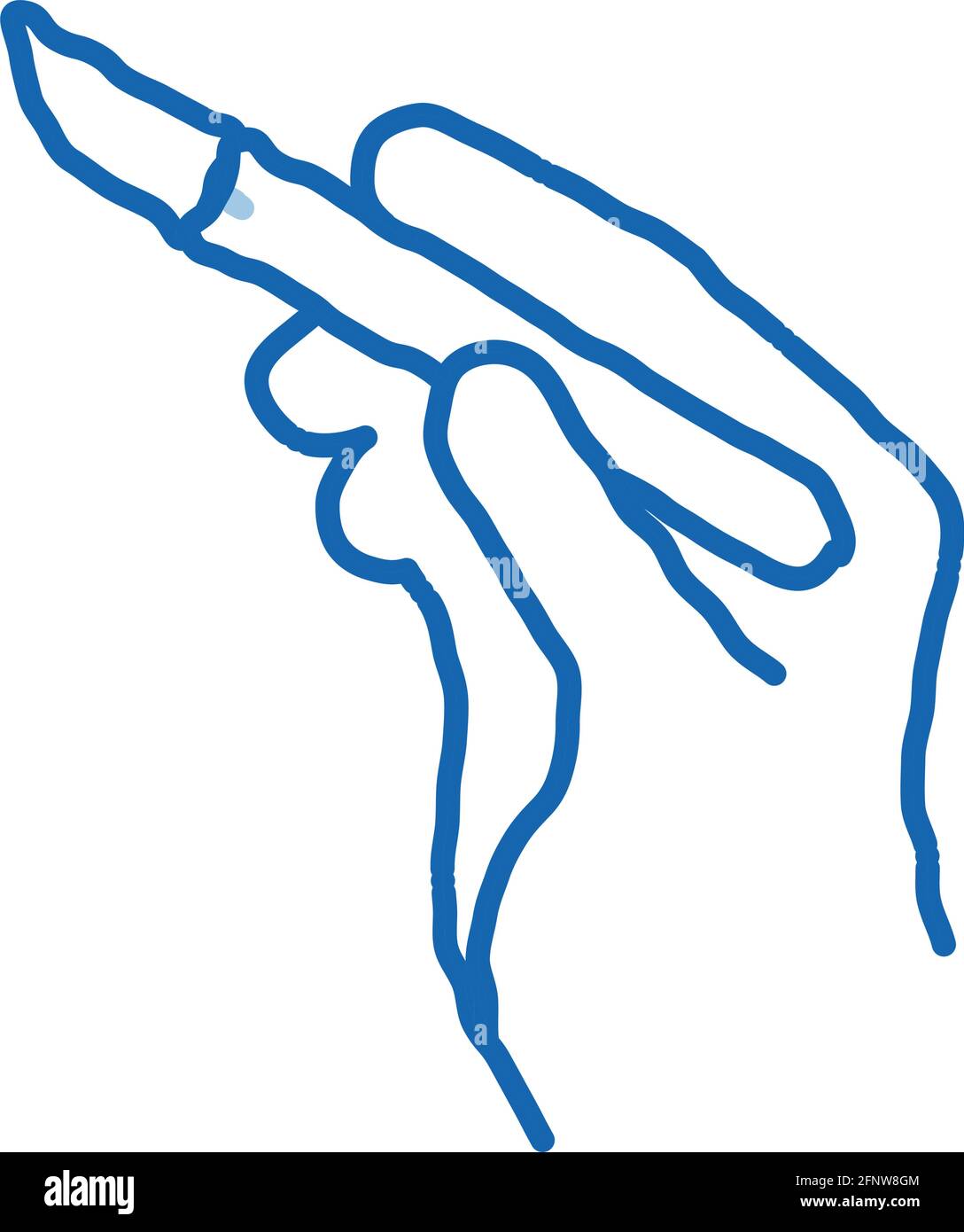 surgeon hand with scalpel doodle icon hand drawn illustration Stock ...