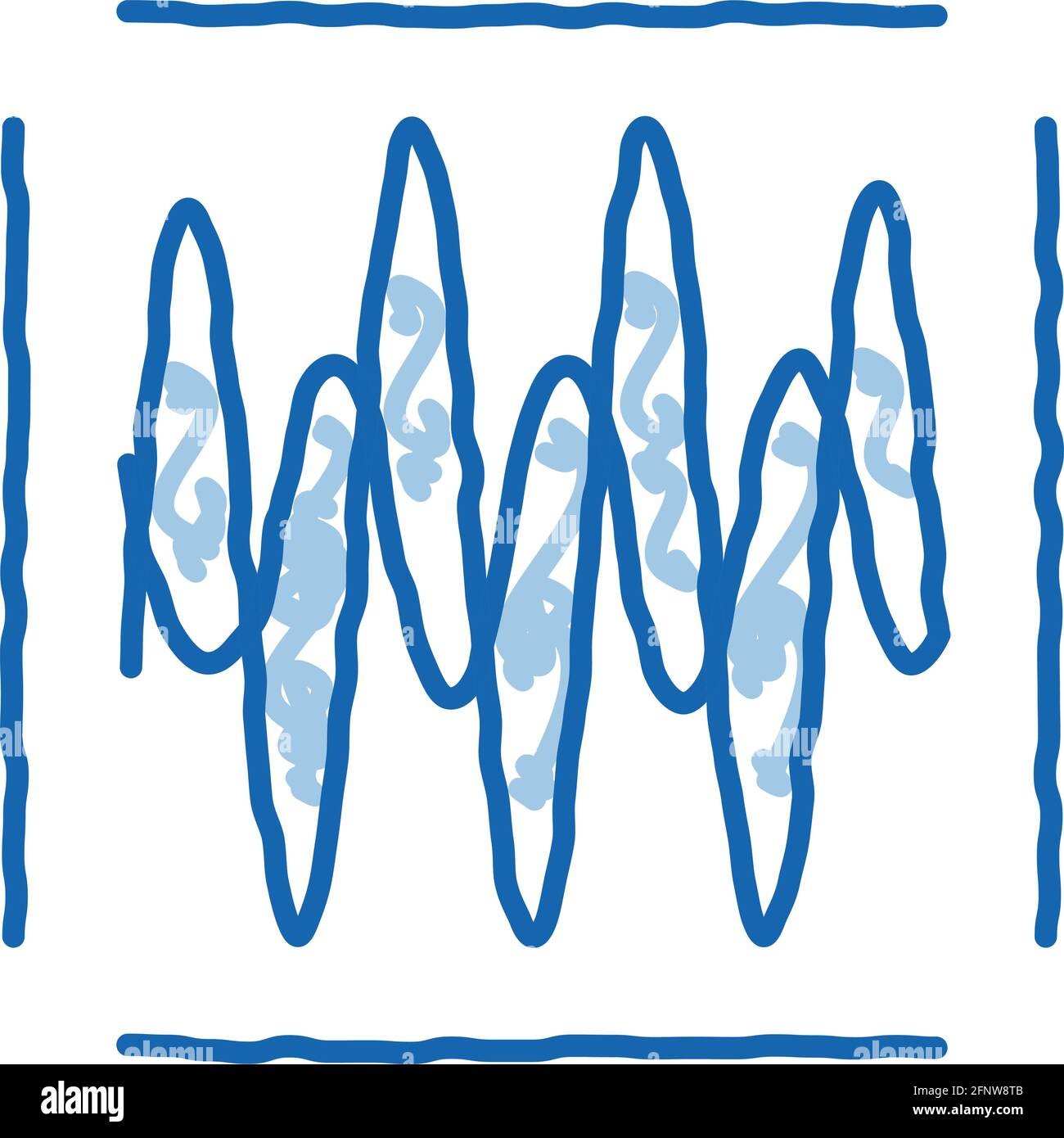 sound diagnostics doodle icon hand drawn illustration Stock Vector ...