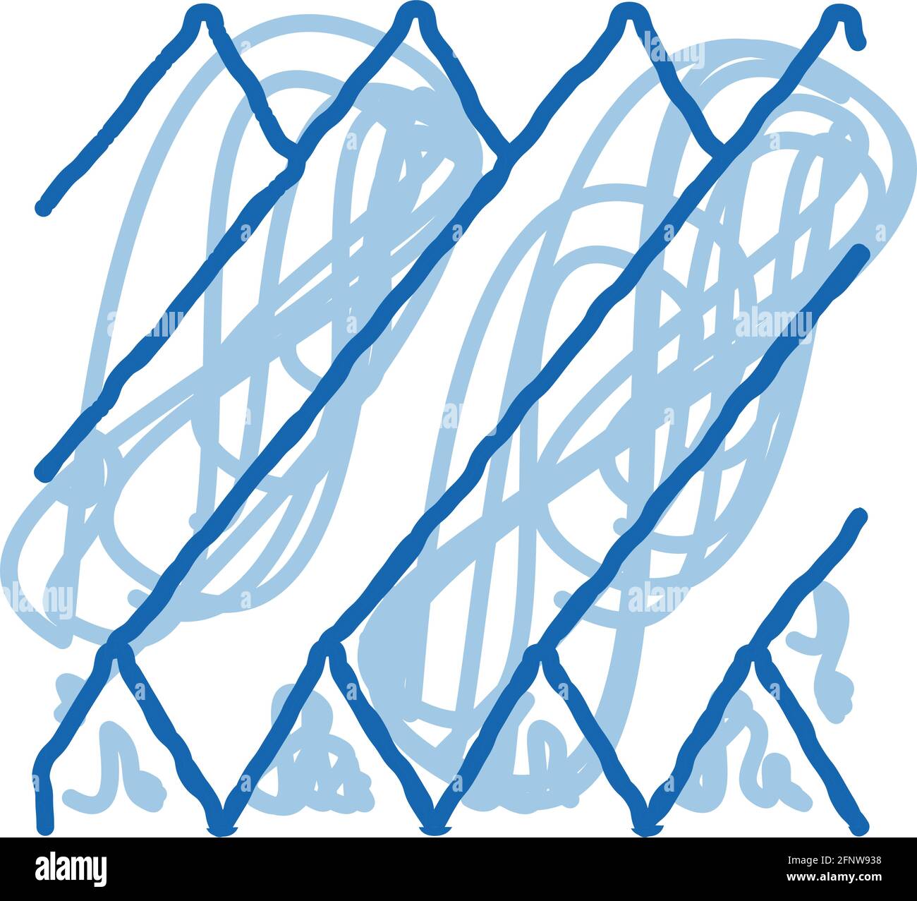 sound wave doodle icon hand drawn illustration Stock Vector Image & Art ...