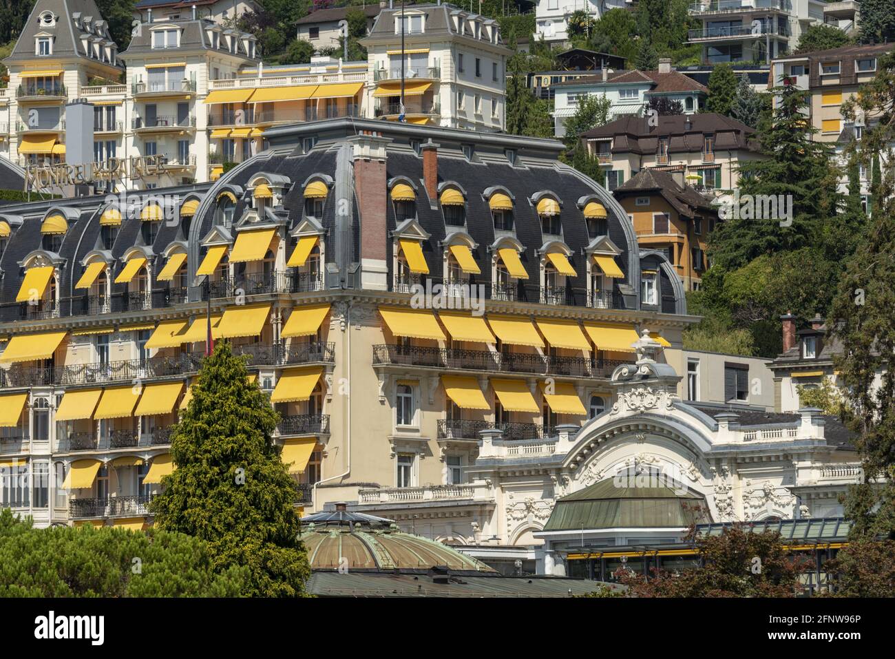 Montreux palace in Montreux on Geneva lake Switzerland Stock Photo - Alamy