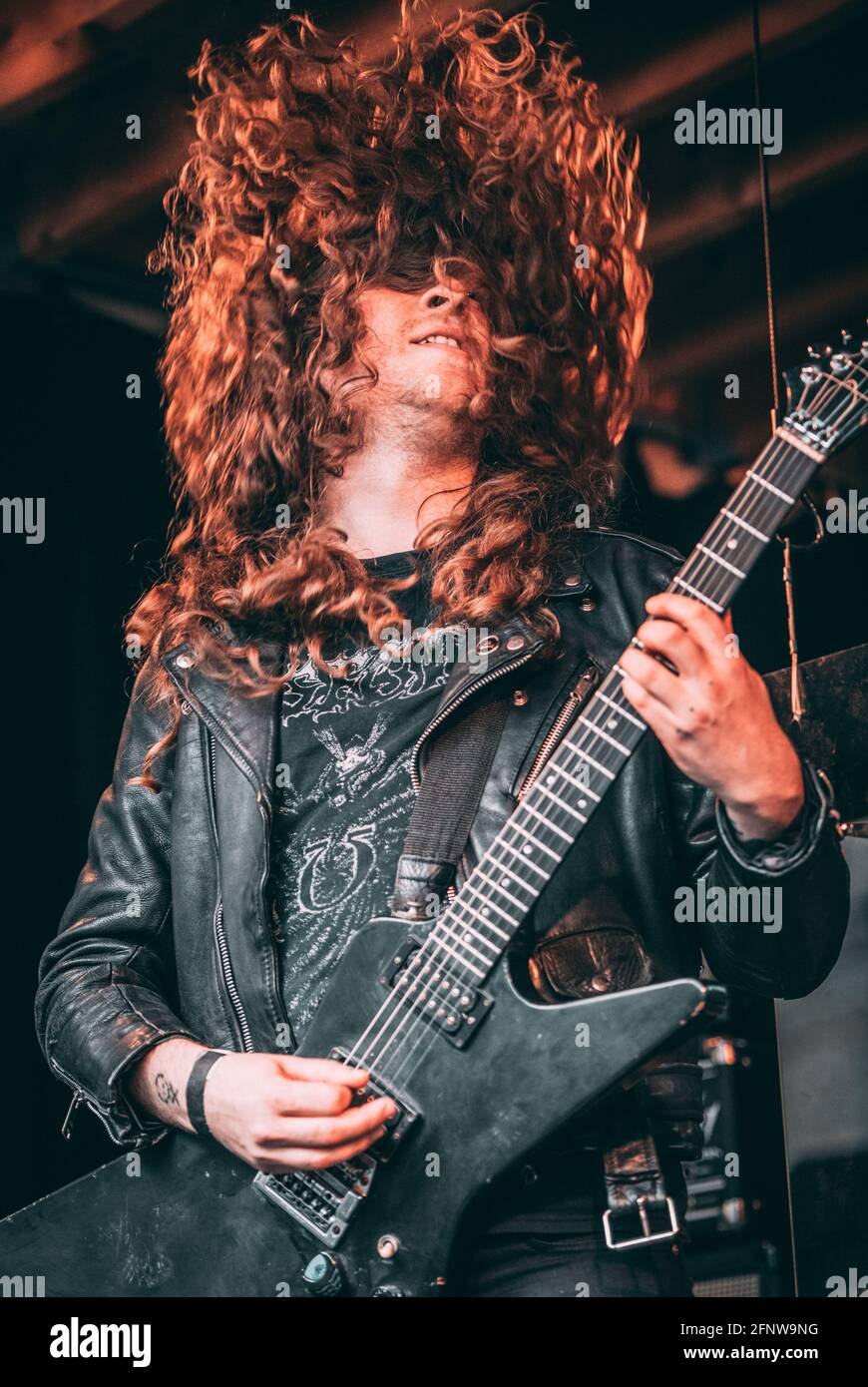 Copenhagen, Denmark. 13th, May 2021. The Danish metal band Ascendency ...