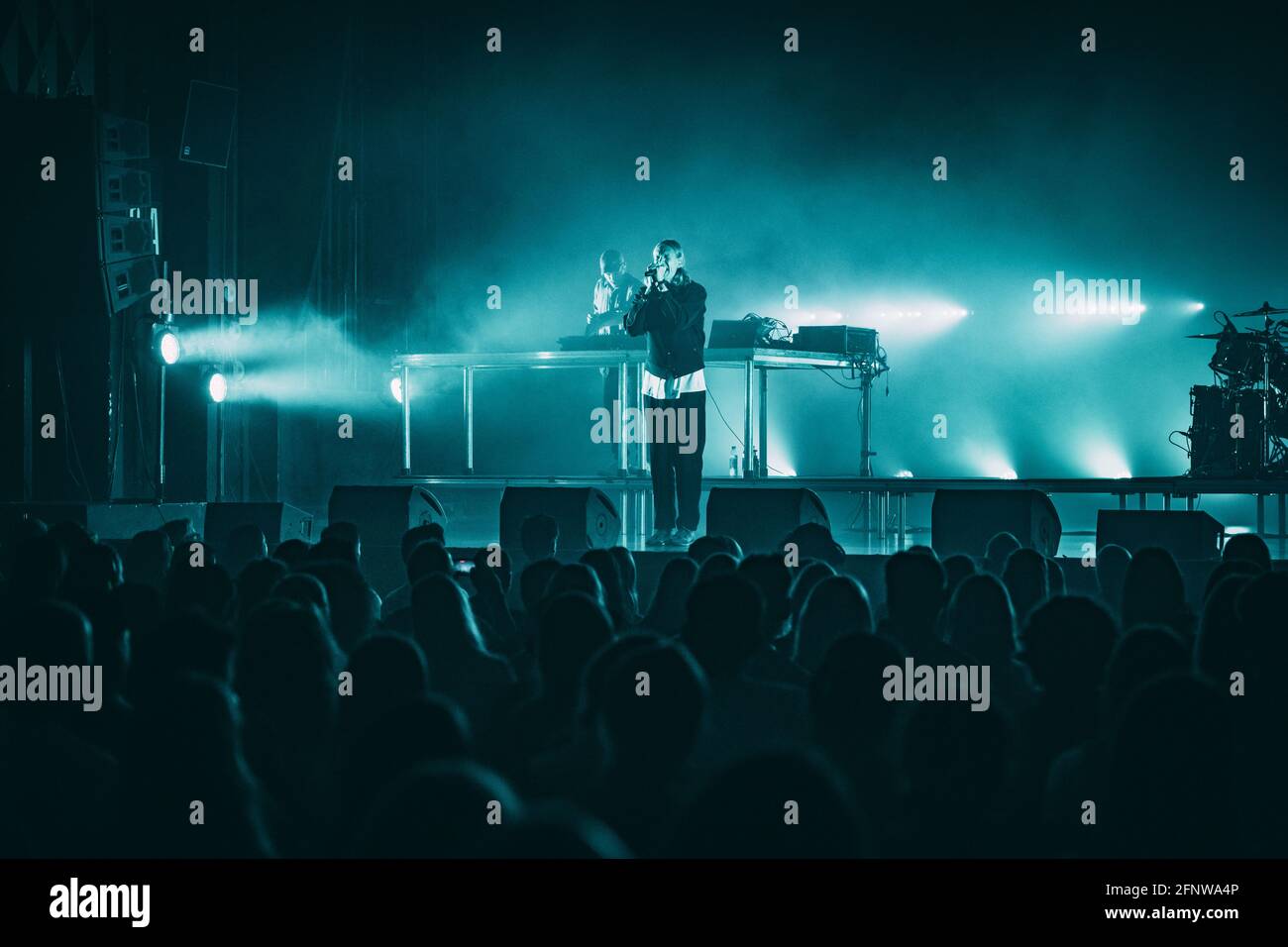 Copenhagen, Denmark. 13th, May 2021. The Danish electro-pop band When ...
