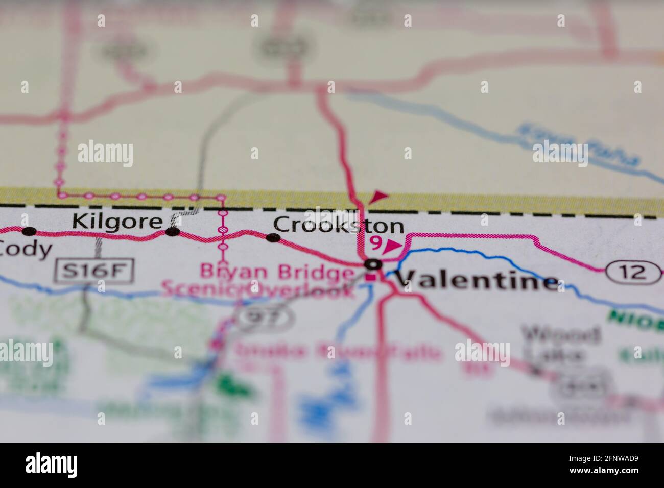 Map of crookston nebraska hi-res stock photography and images - Alamy