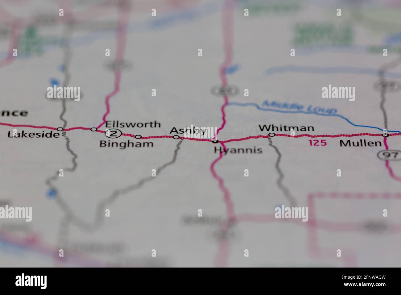 Ashby on a map hi-res stock photography and images - Alamy