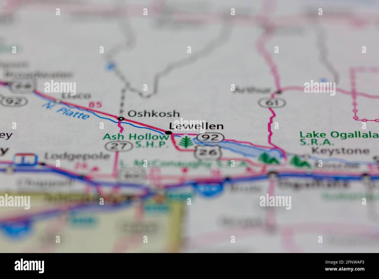Map Of Lewellen High Resolution Stock Photography and Images - Alamy