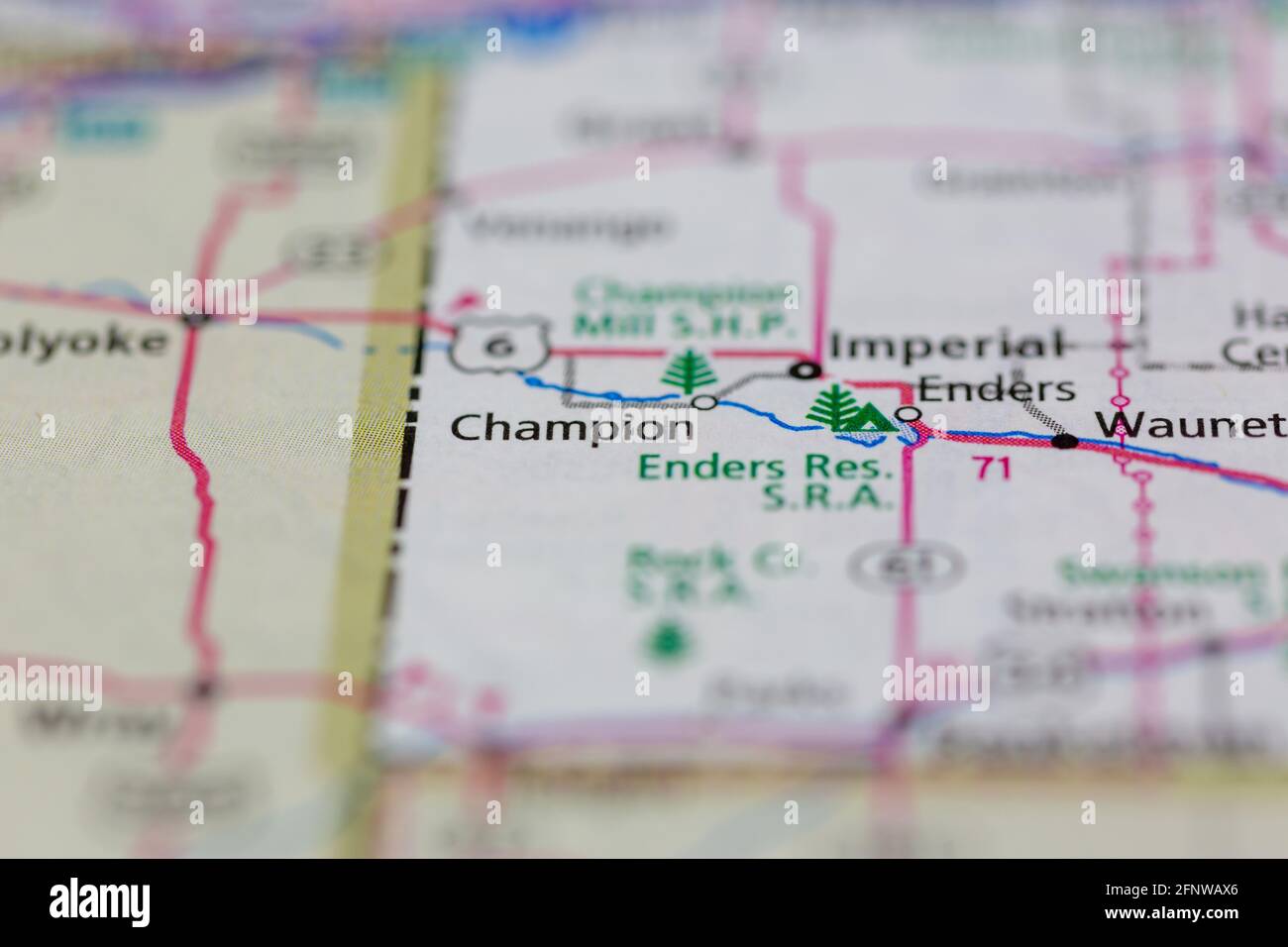 Map of champion hi-res stock photography and images - Alamy