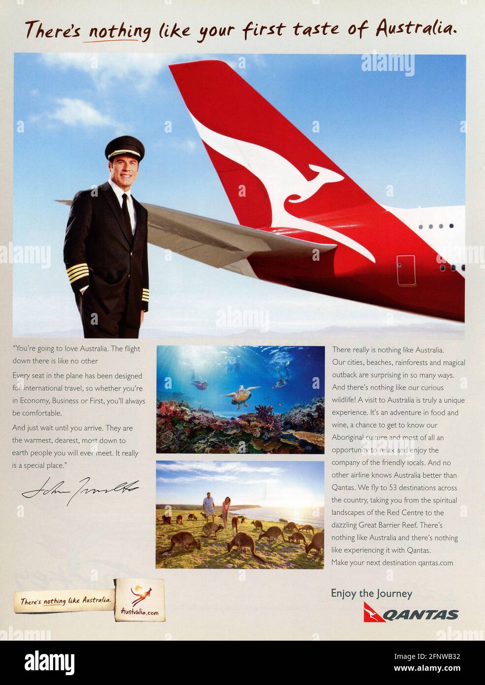 Qantas advert hi-res stock photography and images - Alamy