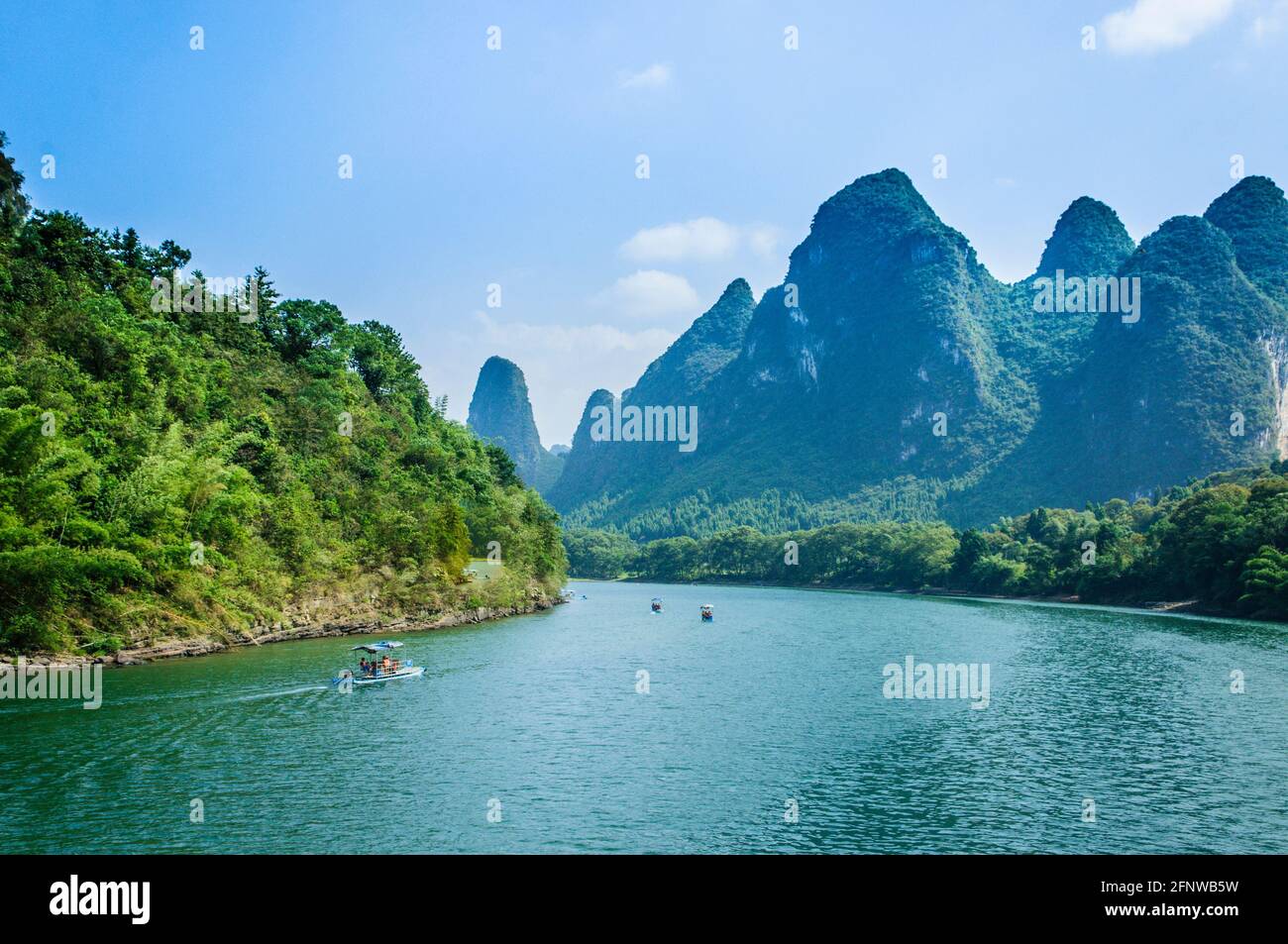 The Li river scenery in summer Stock Photo - Alamy