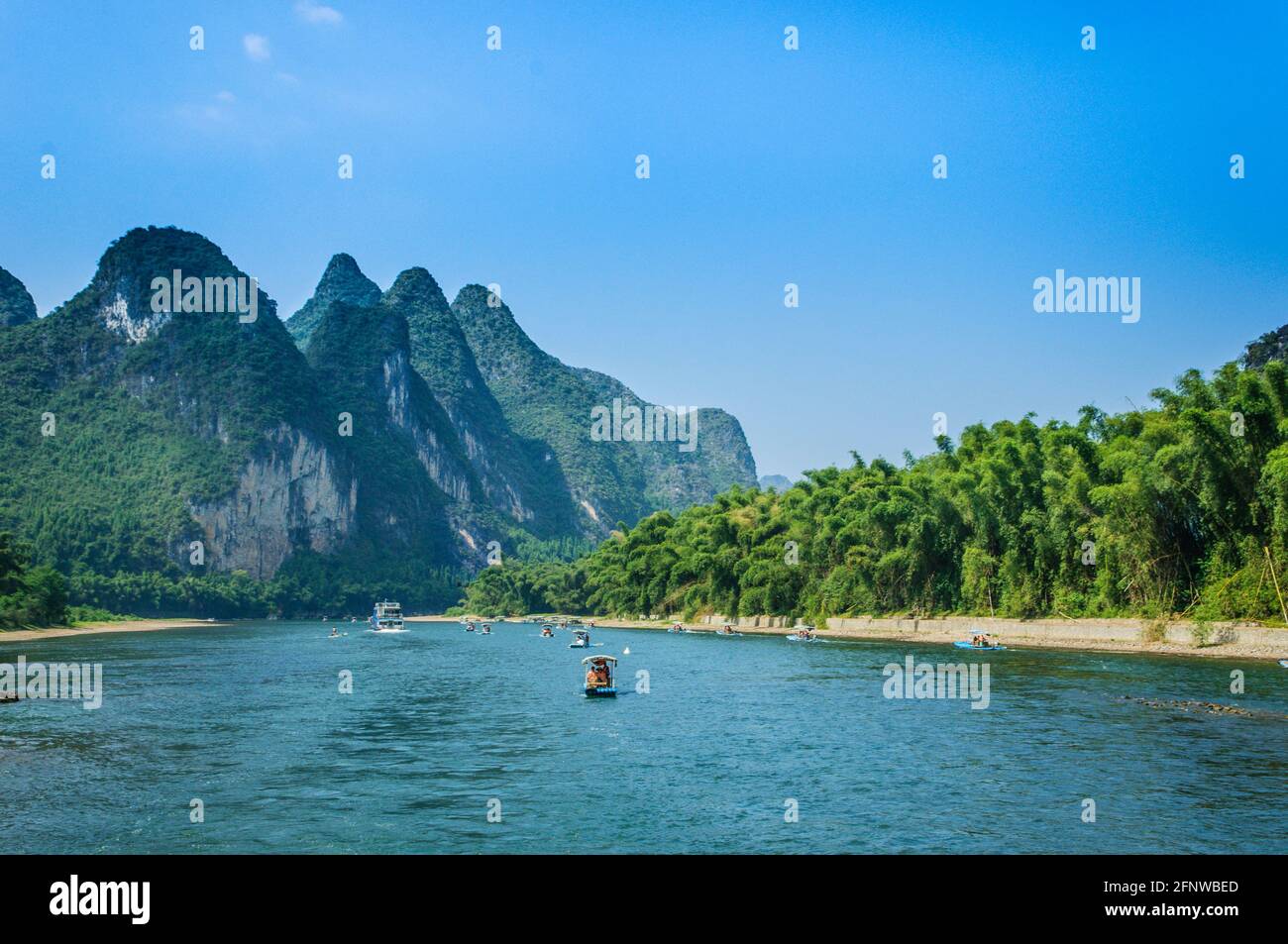 The Li river scenery in summer Stock Photo - Alamy