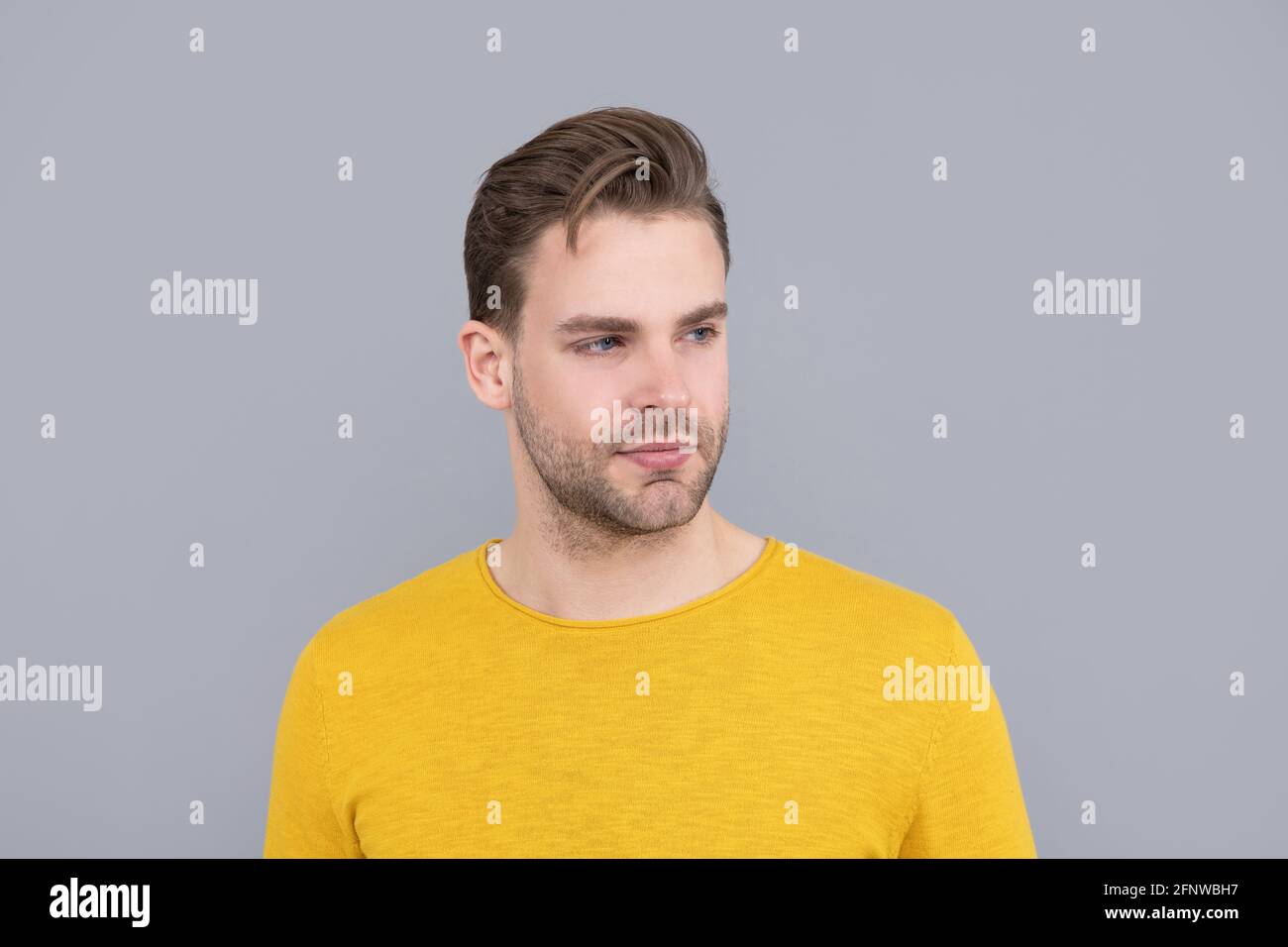 Face in yellow hi-res stock photography and images - Alamy