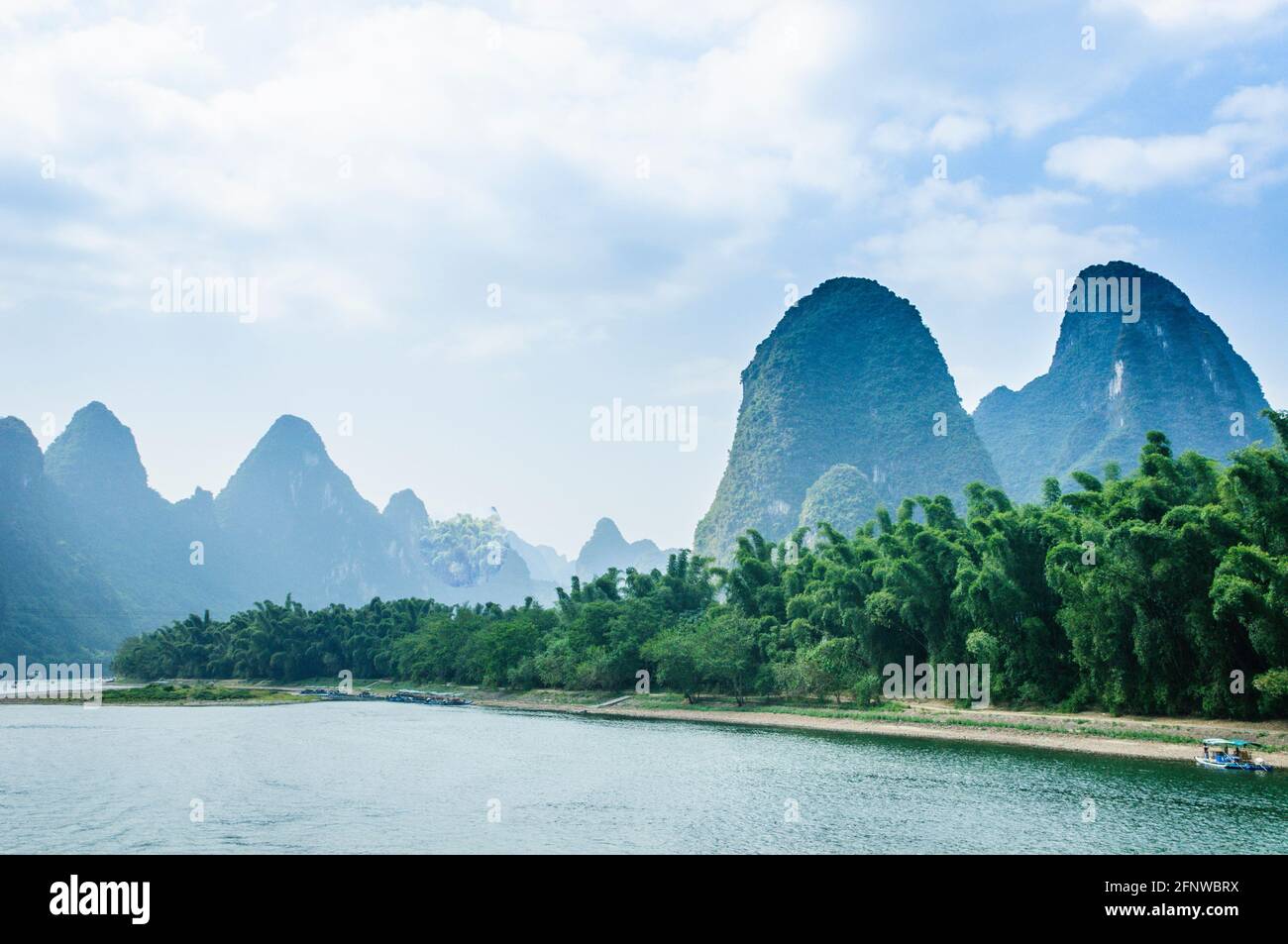 The Li river scenery in summer Stock Photo - Alamy