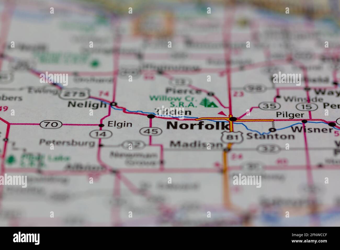 Map of tilden nebraska hi-res stock photography and images - Alamy