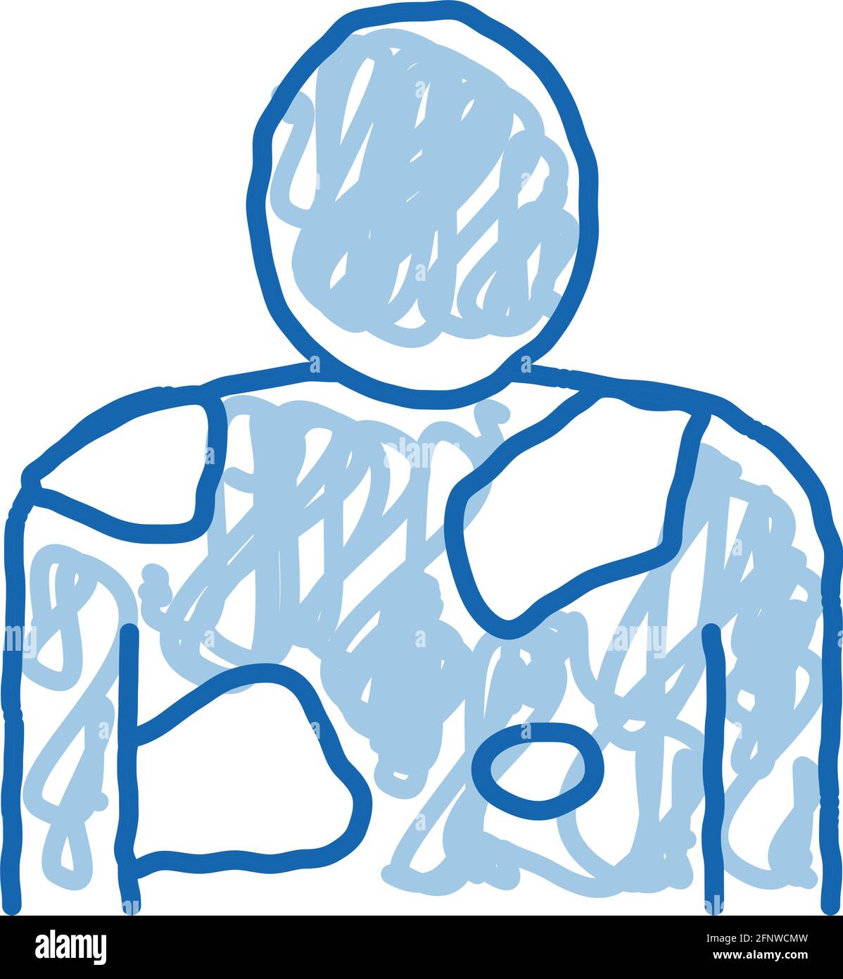 vitiligo problem doodle icon hand drawn illustration Stock Vector Image ...