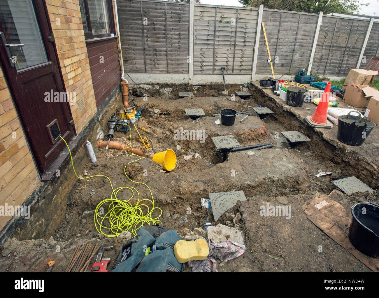 Wickford, Essex, England, November 11th 2020, Construction work ...
