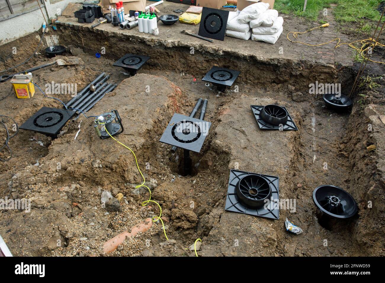 Wickford, Essex, England, November 11th 2020, Construction work ...
