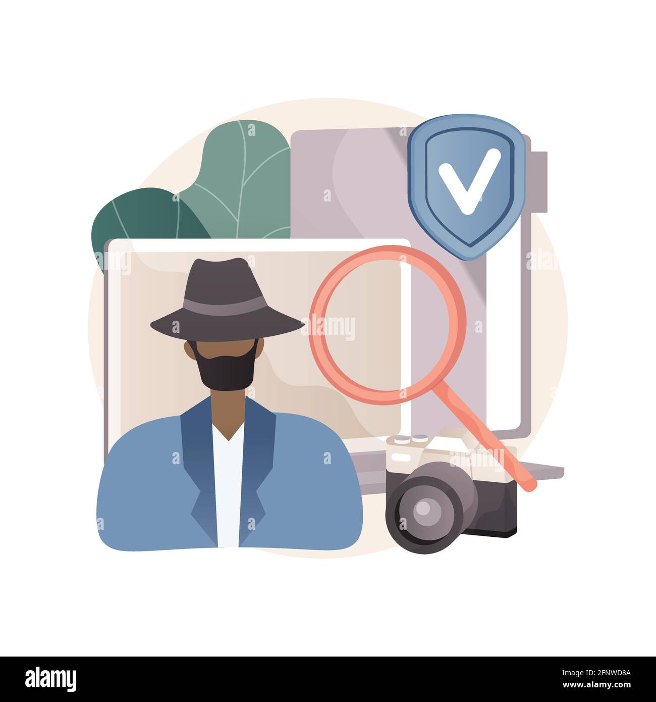 Private investigation abstract concept vector illustration Stock Vector ...