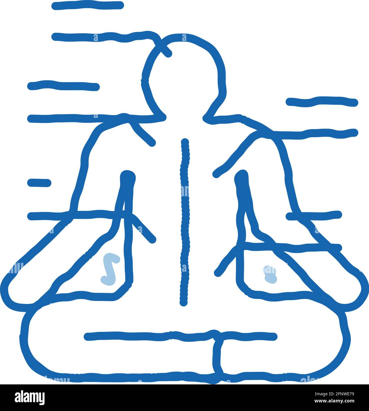 yogi traditional chinese medicine icon vector illustration Stock Vector ...