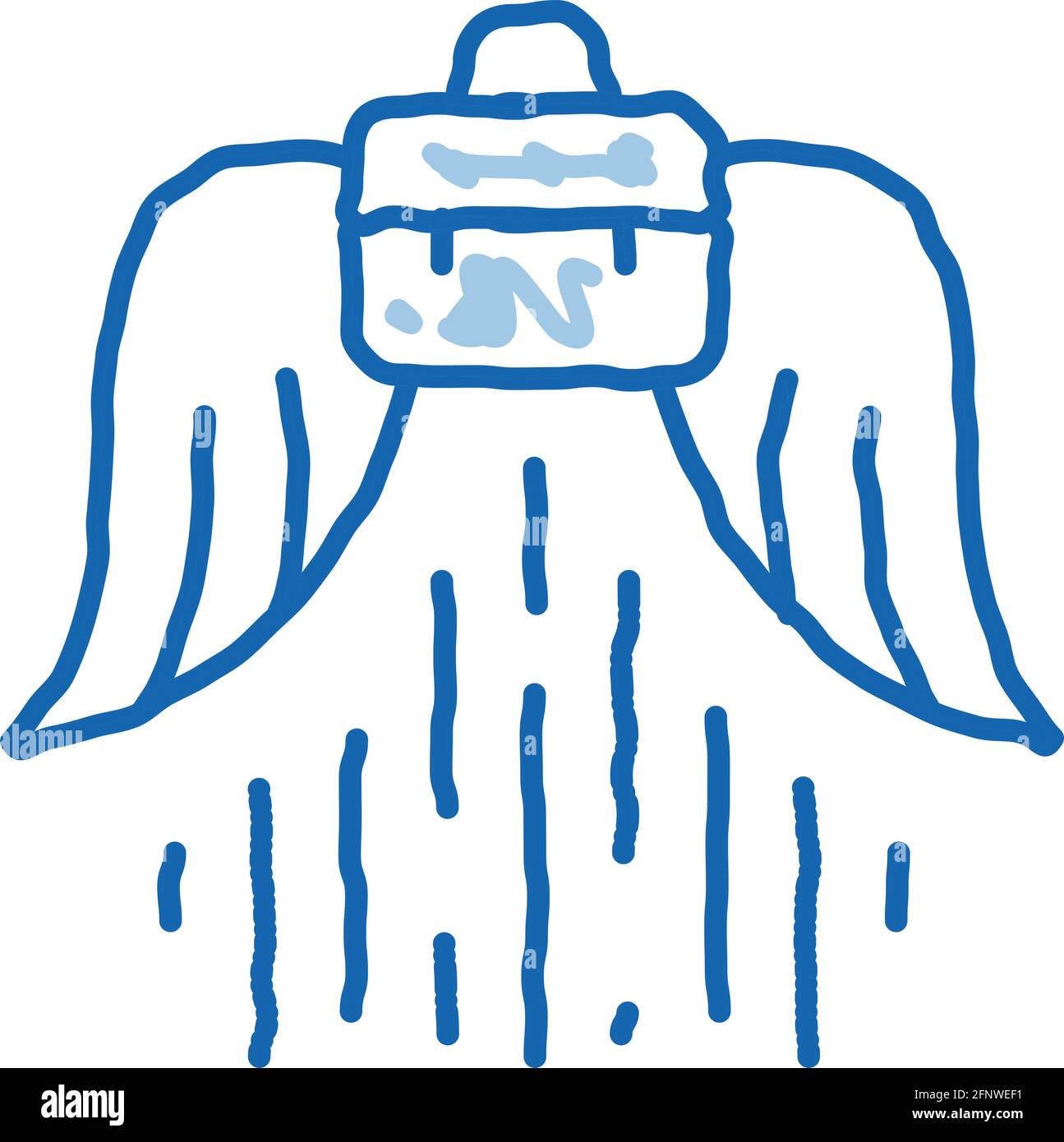 soaring career doodle icon hand drawn illustration Stock Vector Image ...