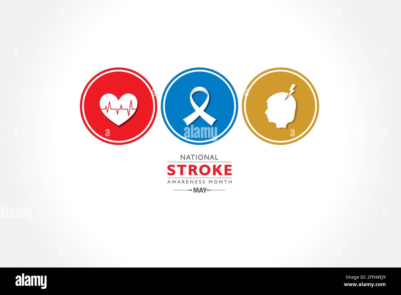 Vector Illustration of National Stroke Awareness Month observed in May ...