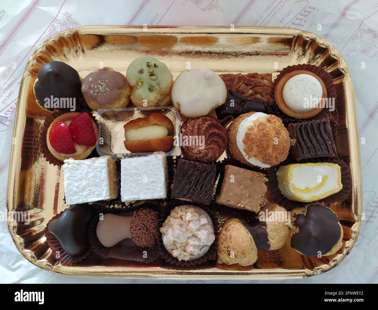 Image of classic italian pastries Stock Photo - Alamy