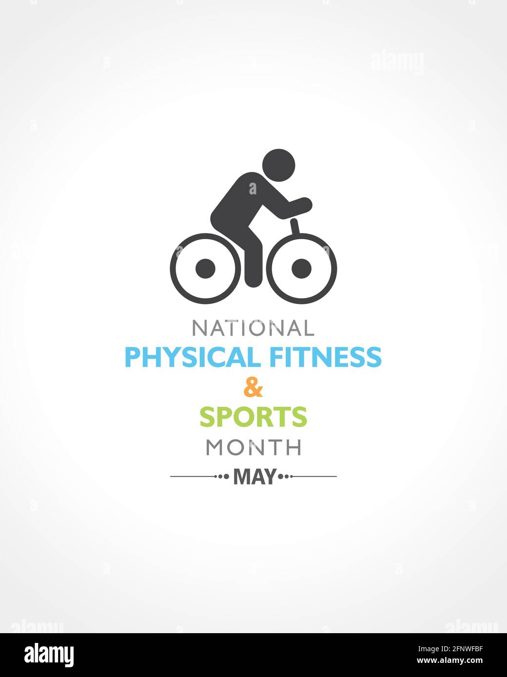 Vector Illustration of National Physical Fitness and Sports Month ...