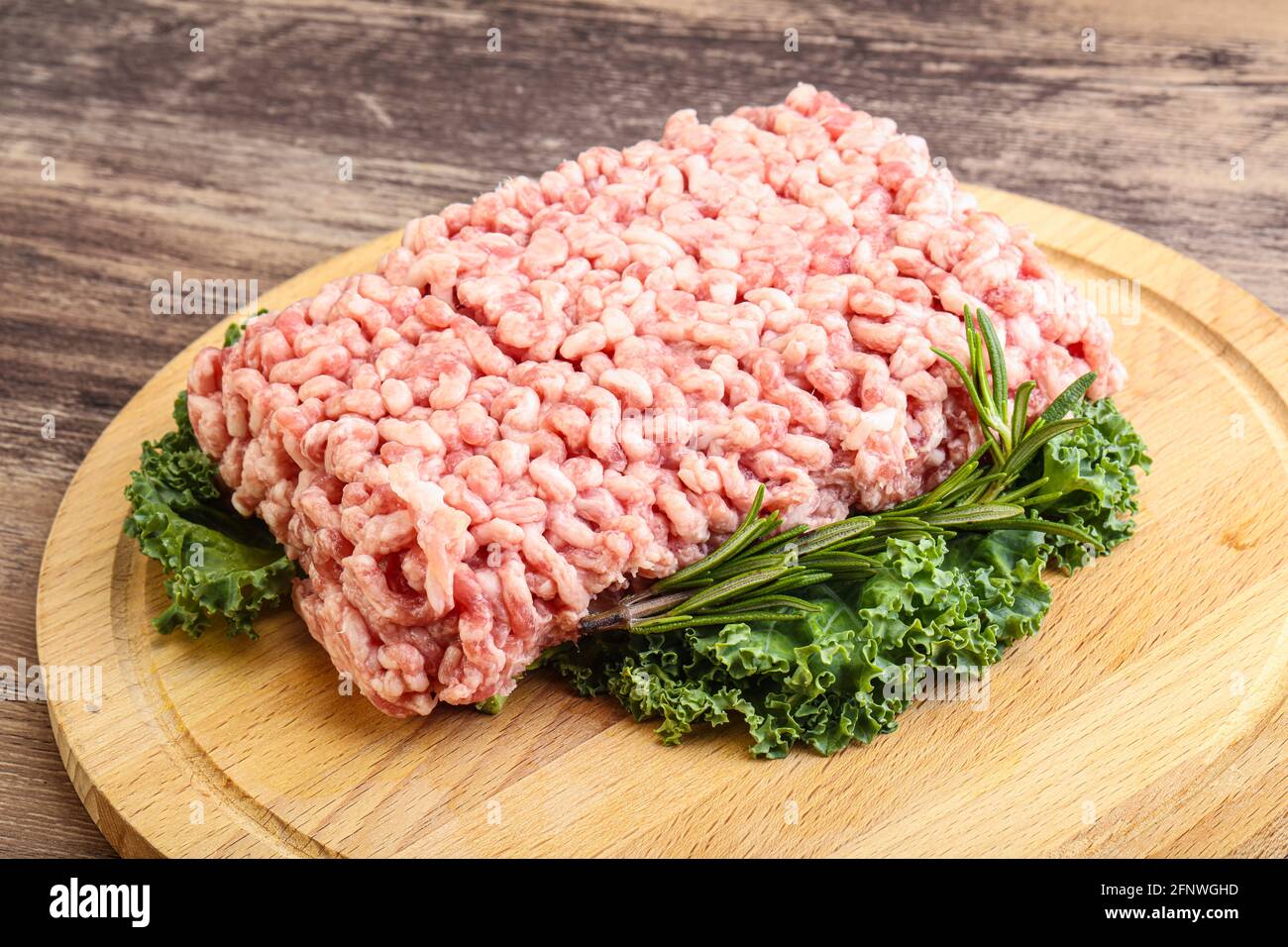 Raw fat pork minced meat for cooking Stock Photo - Alamy