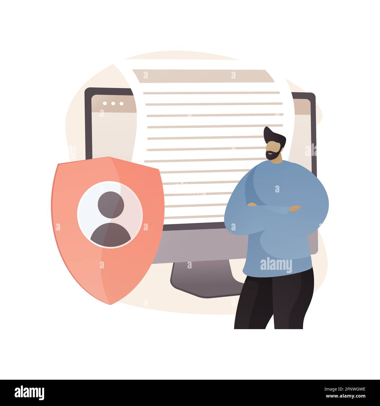 Privacy policy abstract concept vector illustration Stock Vector Image ...