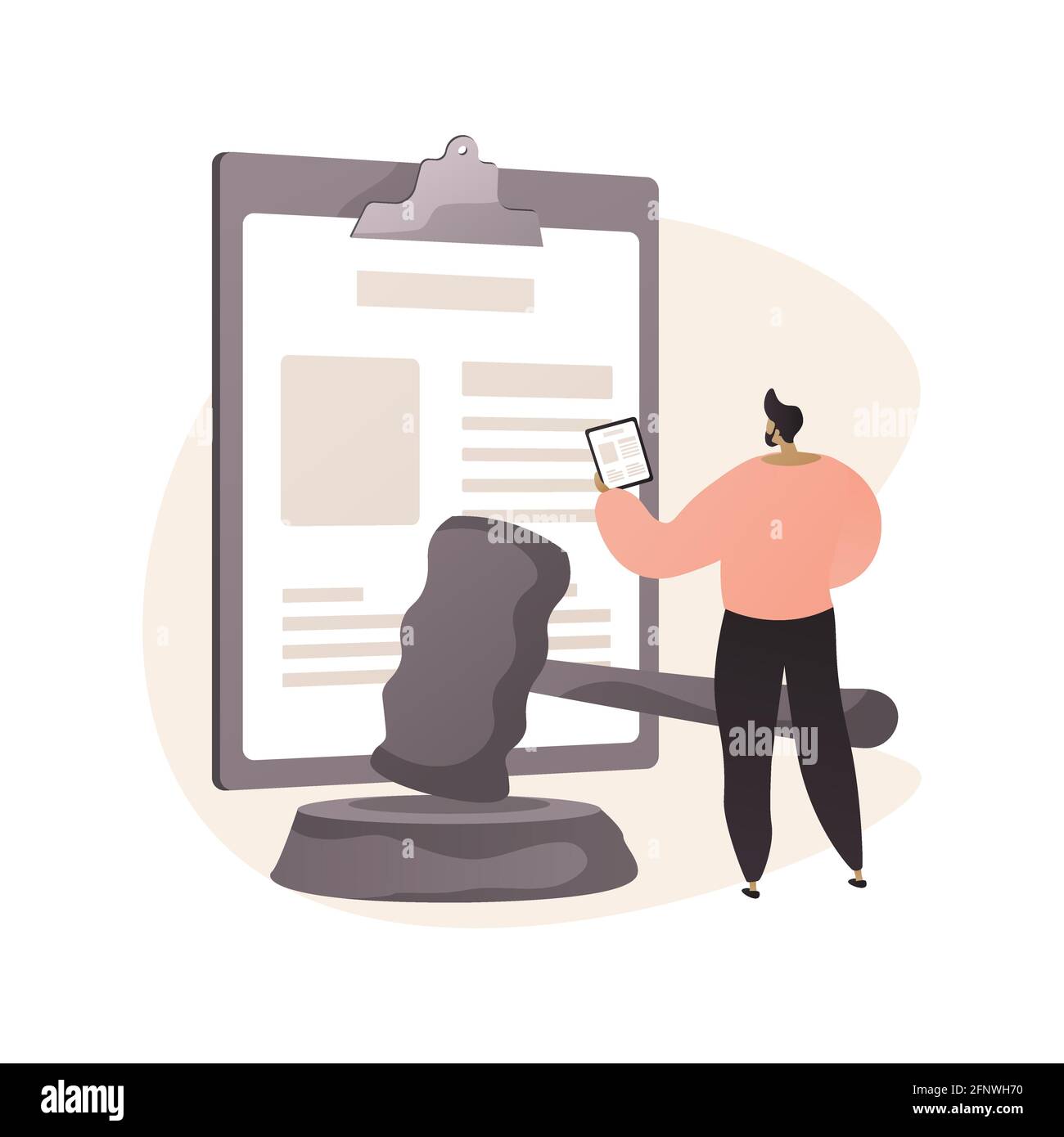 Legal notice abstract concept vector illustration Stock Vector Image ...