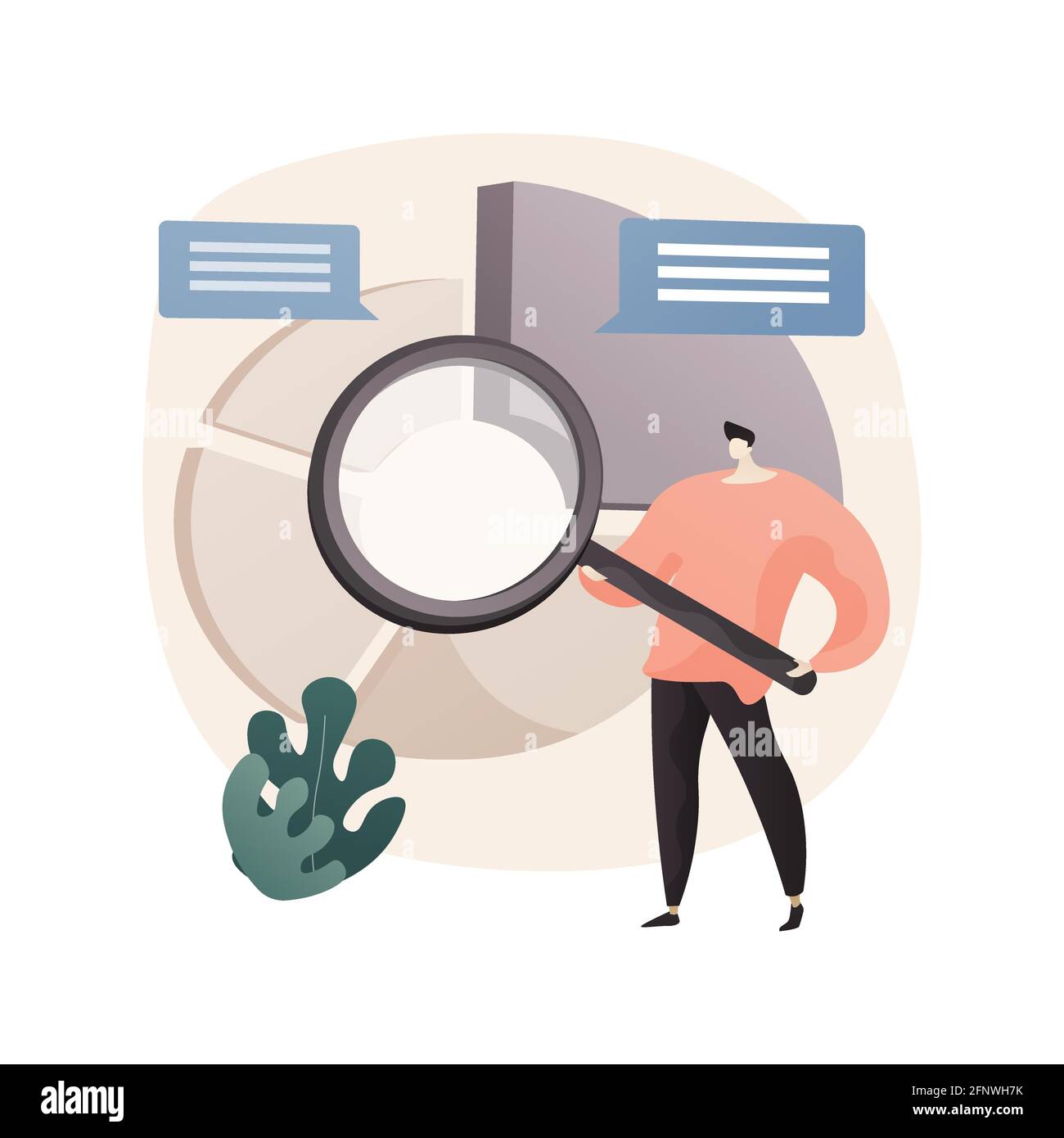 Competitive analysis abstract concept vector illustration Stock Vector ...