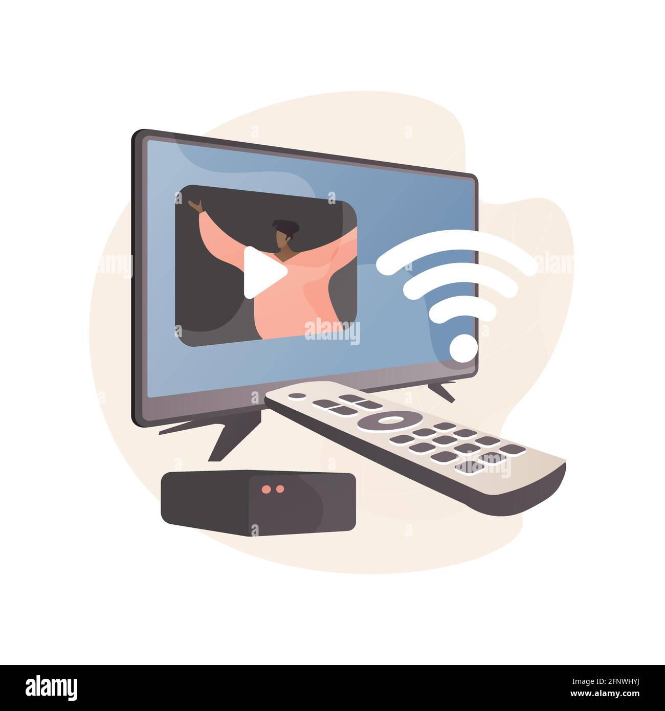 SmartTV technology abstract concept vector illustration Stock Vector ...