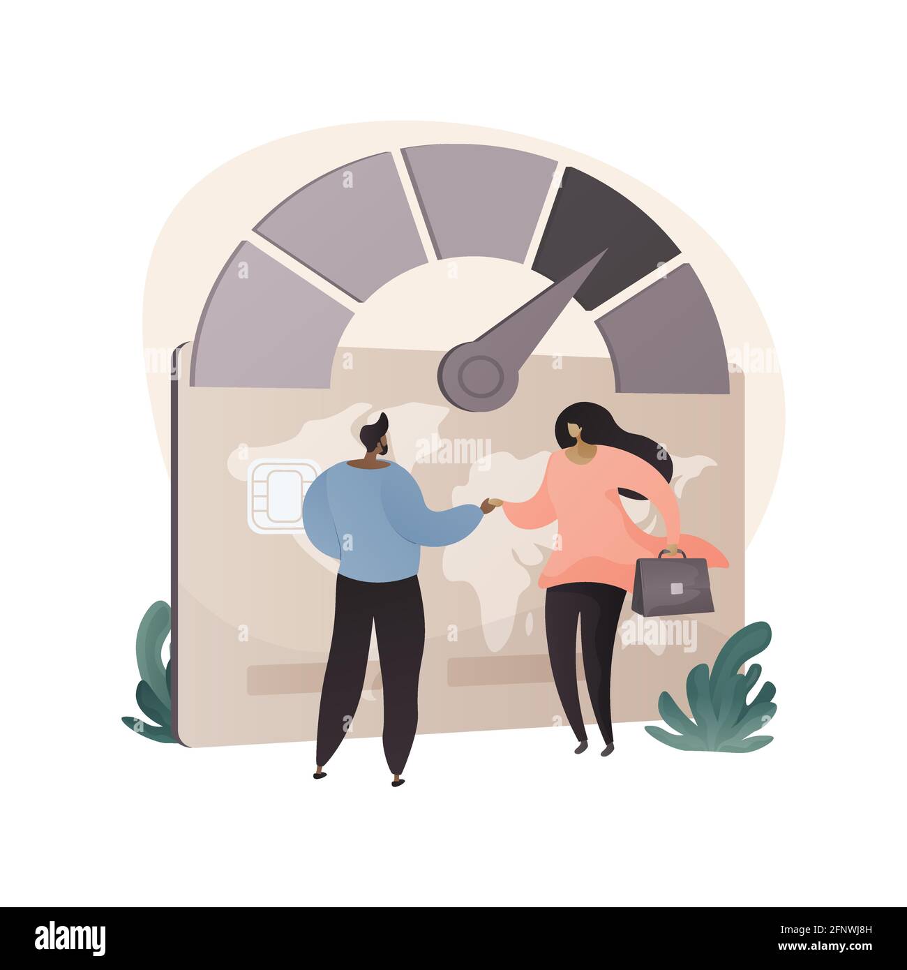 Credit rating abstract concept vector illustration Stock Vector Image ...