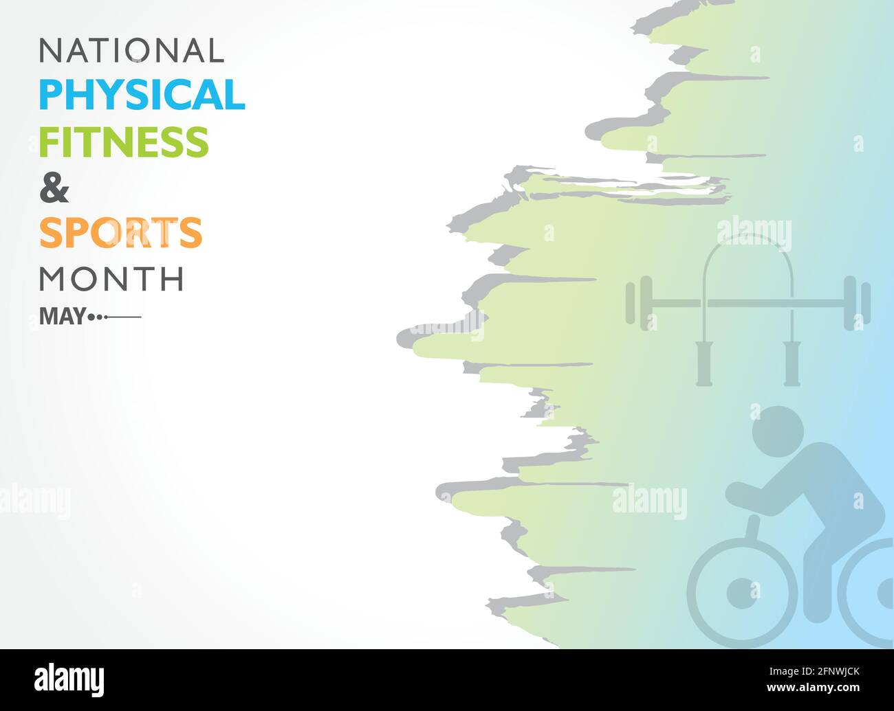 Vector Illustration of National Physical Fitness and Sports Month ...