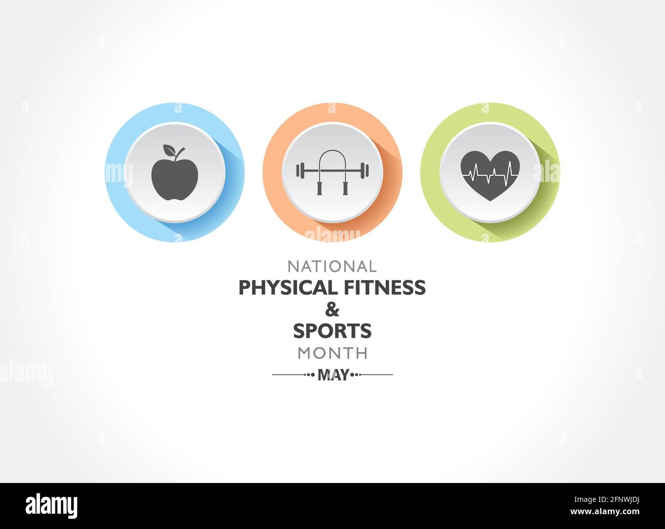 Vector Illustration of National Physical Fitness and Sports Month ...