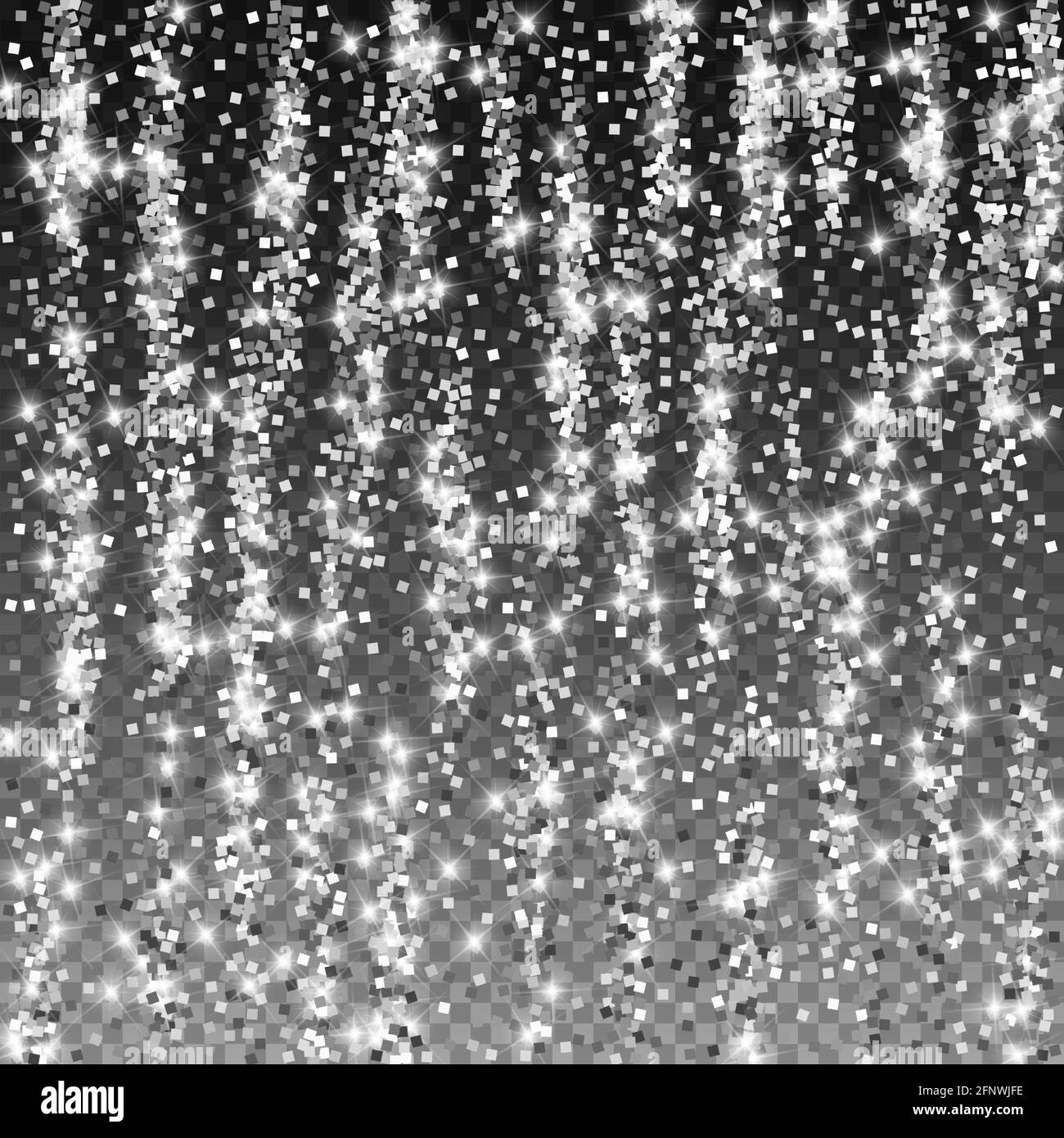 Sparkling silver luxury sparkling confetti. Scattered small gold ...